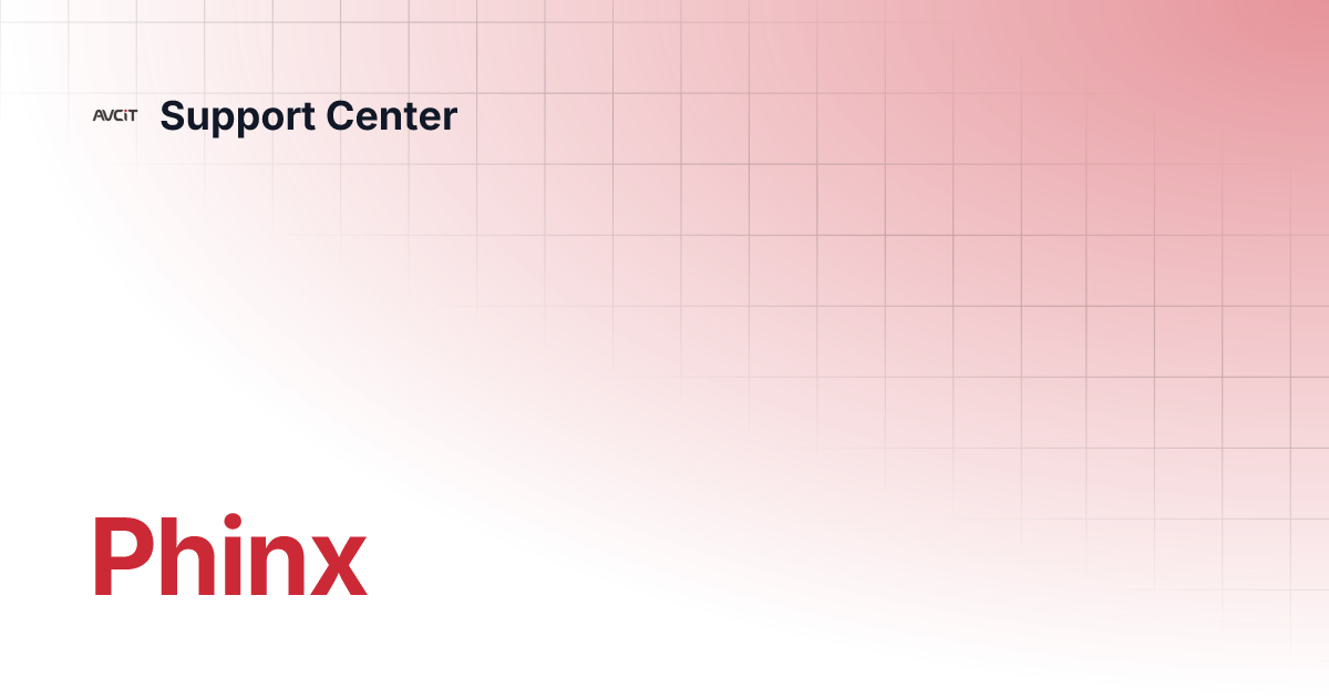 Phinx | Support Center